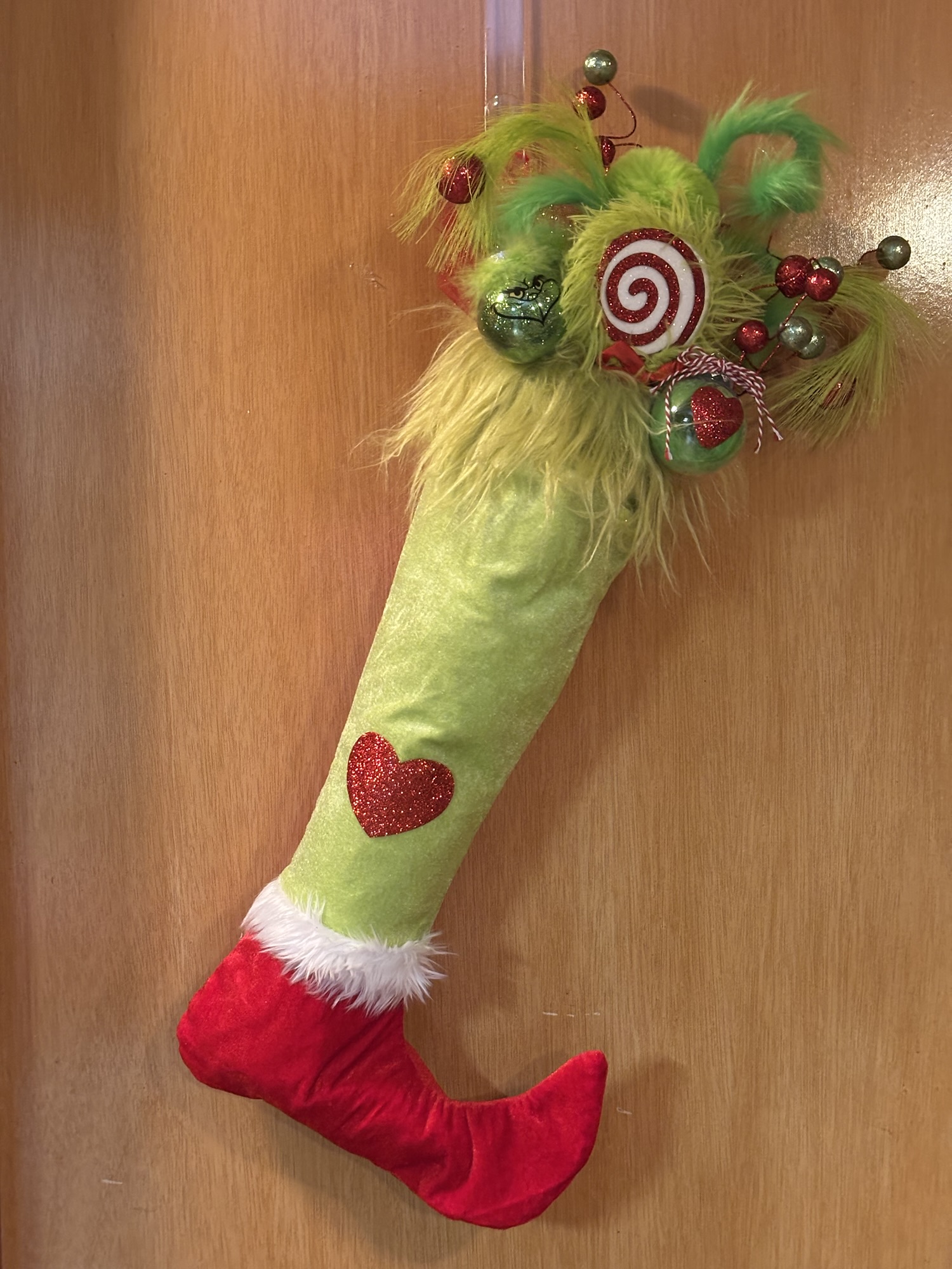 19" Green Grinch Stocking - Gigi's Decor and More